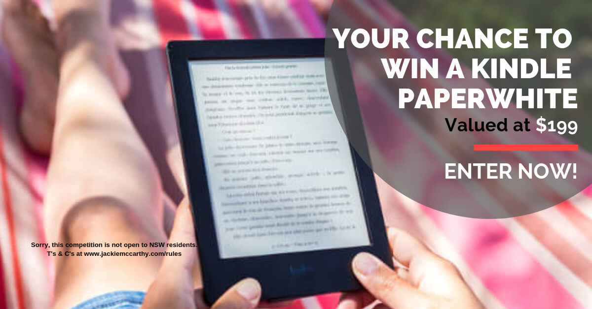 Win a Kindle Competition (drawn Jan 2019)! - Jackie McCarthy - Author